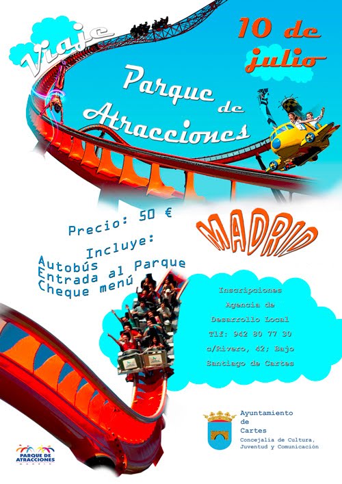 Cultura, Juventud y Comunicación: ¡Nos vamos al Parque de Atracciones!