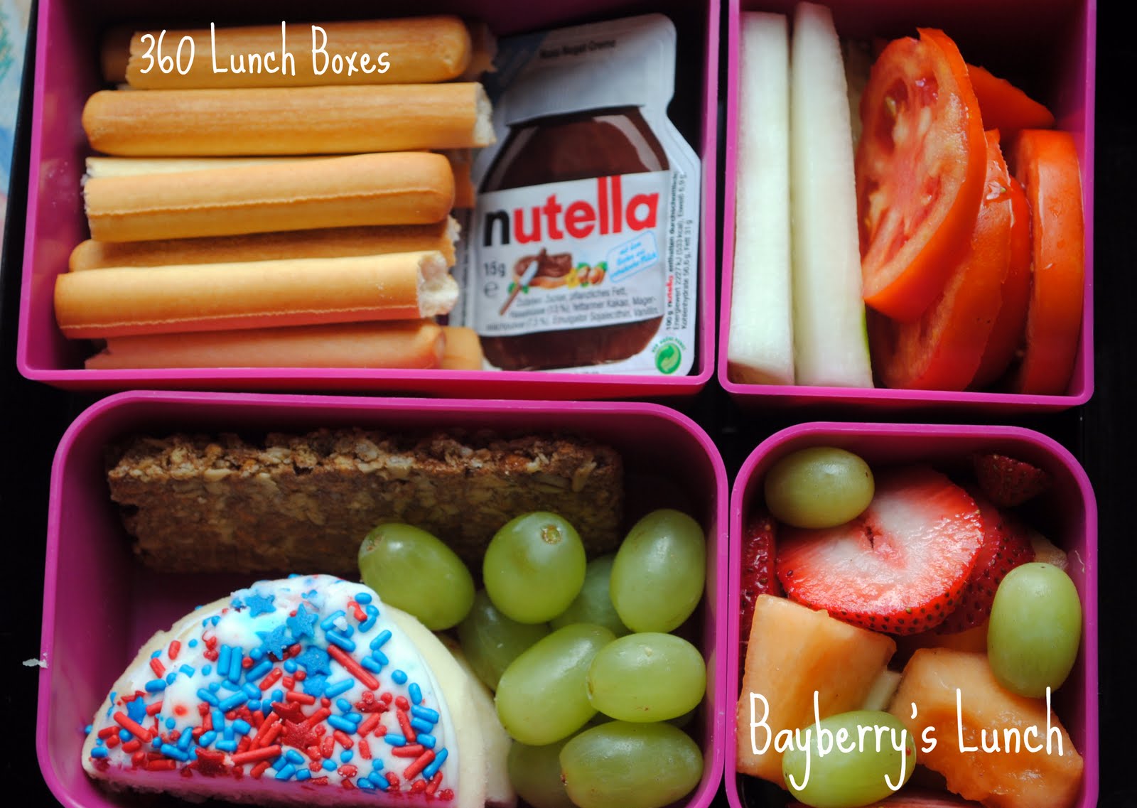 360 Lunch Boxes: Kids' Lunches for Tuesday, August 17th