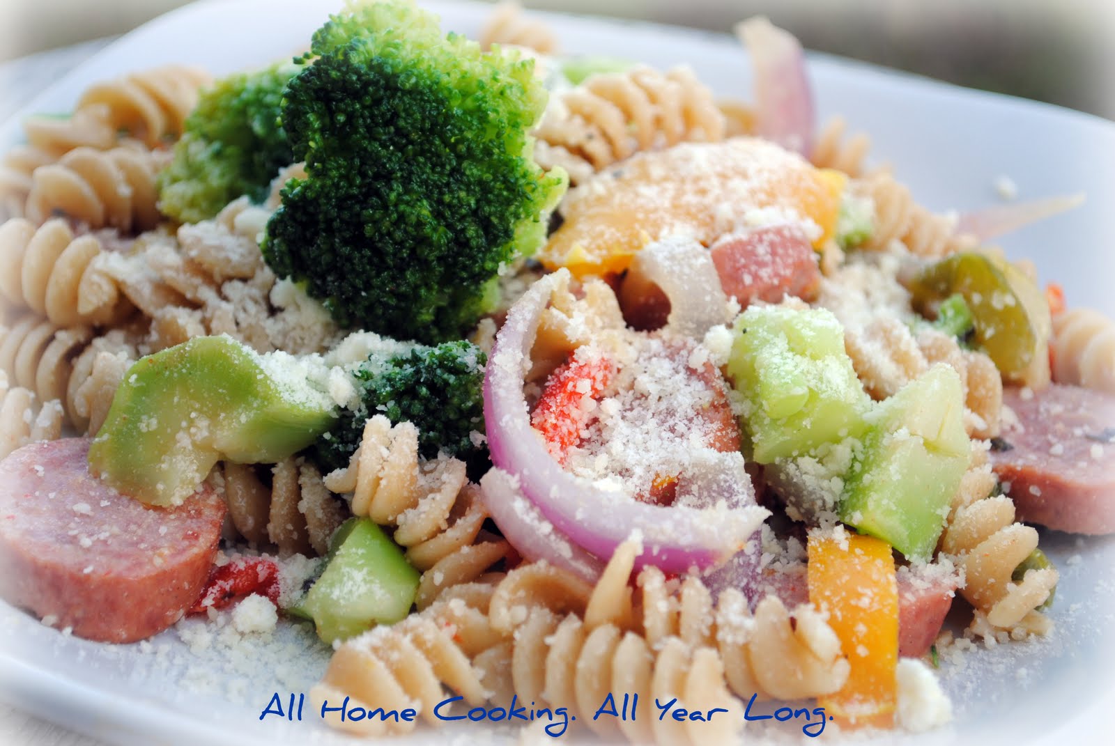 All Home Cooking: Weight Watchers Style: Rotini with Kielbasa and ...