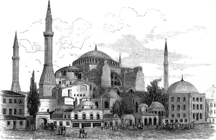 arch: Hagia Sophia, ("Holy Wisdom"), Constantinople, (527-532 CE ...