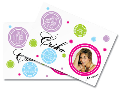 GEGRAF Gráfica Rápida e Agência de Design: Convite 18 Anos (Érica)