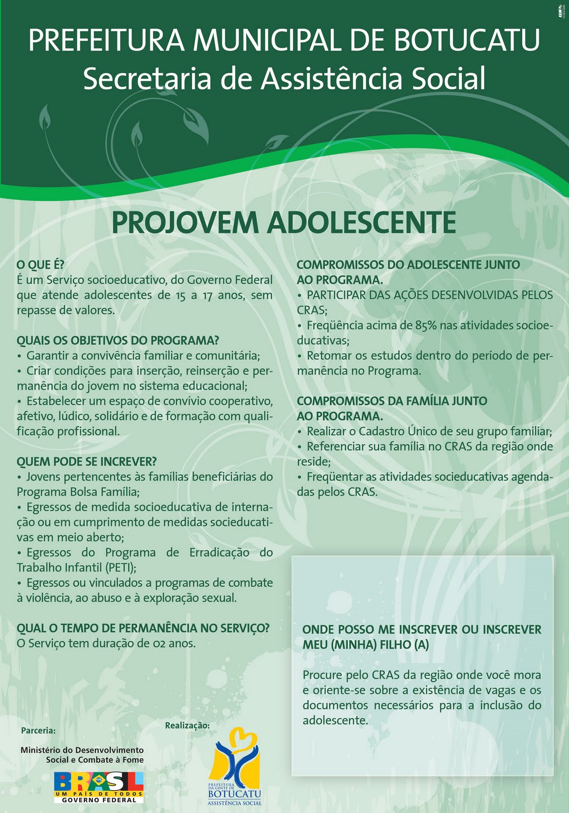 WPMais: Banners Secretaria de Assistência Social