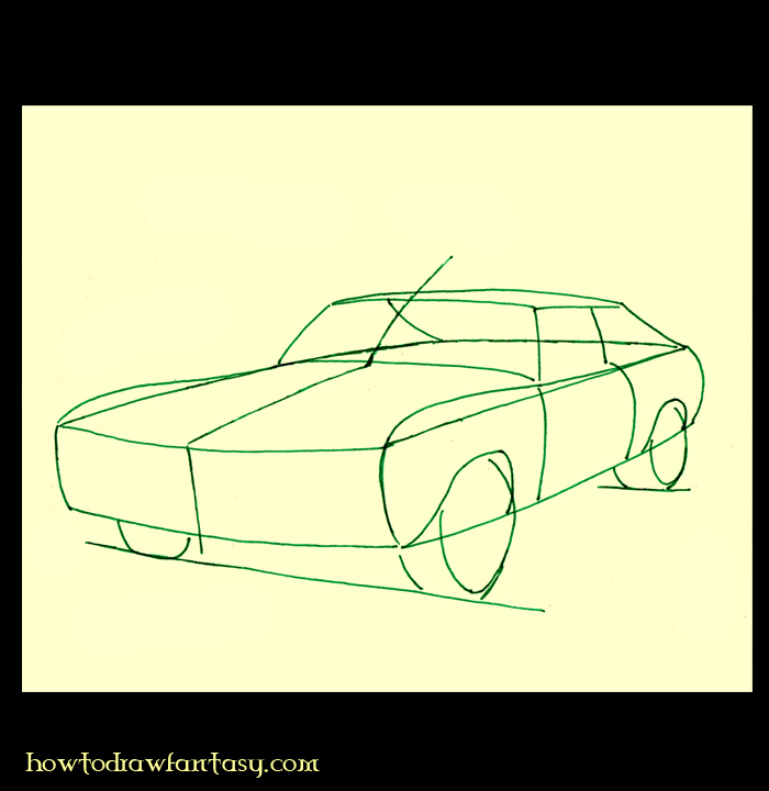 How To Draw A Muscle Car Step By Step