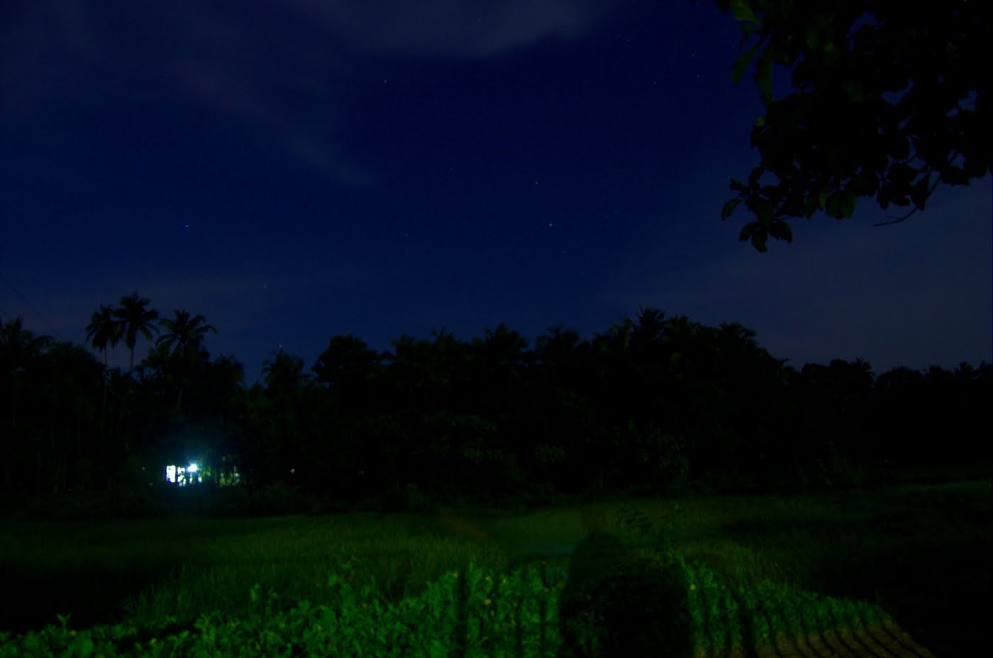jinan sekhar photos: Kerala village at night