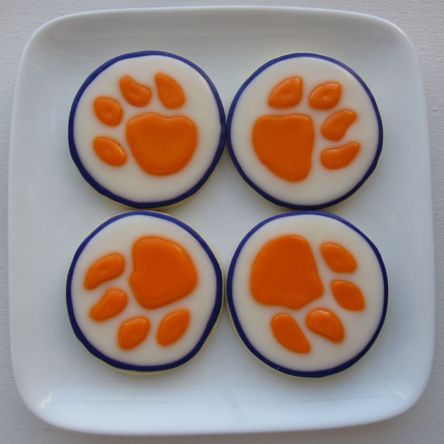 Doodlebug Cookies: Clemson Cookies!