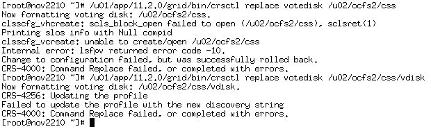 Database Administrator Workshop 11gr2 Migrating Voting Disks From Oracle Asm To Other Types Of