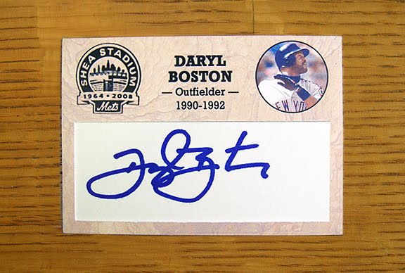 The Amazing Shea Stadium Autograph Project: #379) DARYL BOSTON