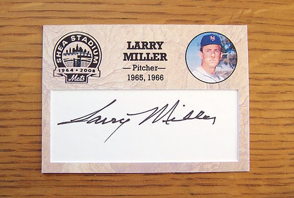 The Amazing Shea Stadium Autograph Project: #52) LARRY MILLER