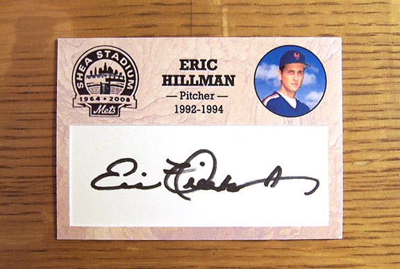 The Amazing Shea Stadium Autograph Project: #418) ERIC HILLMAN