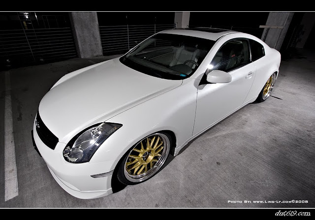 Infiniti G35 on SSR wheels in gold | de autos cars
