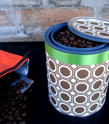 repurposed organizational tools: formula cans