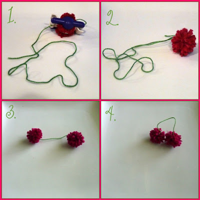 cherry pom poms and other berry shower how-to’s