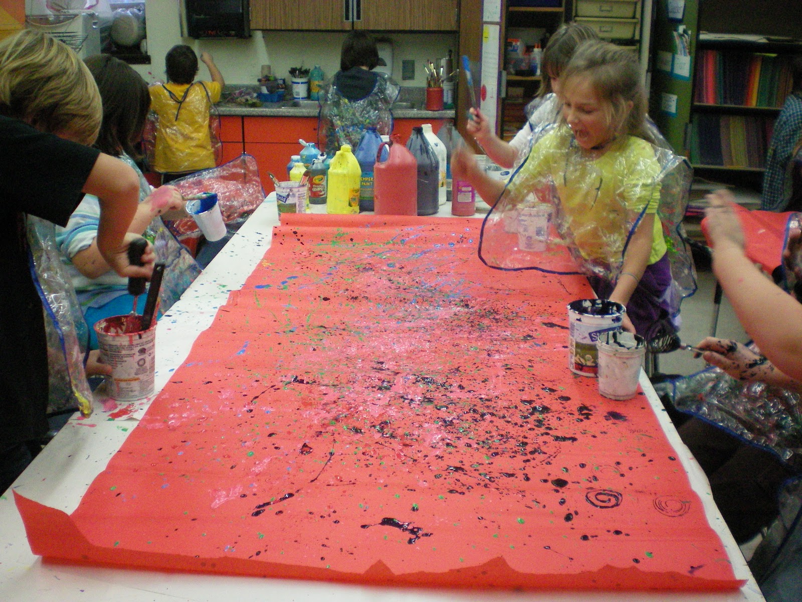 Student Artwork: Abstract Expressionism! Grades 3/4