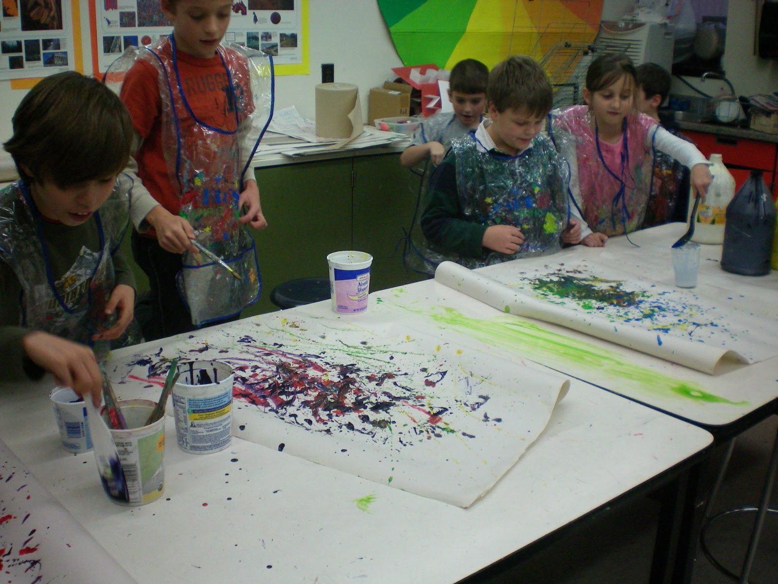 Student Artwork: Abstract Expressionism! Grades 3/4