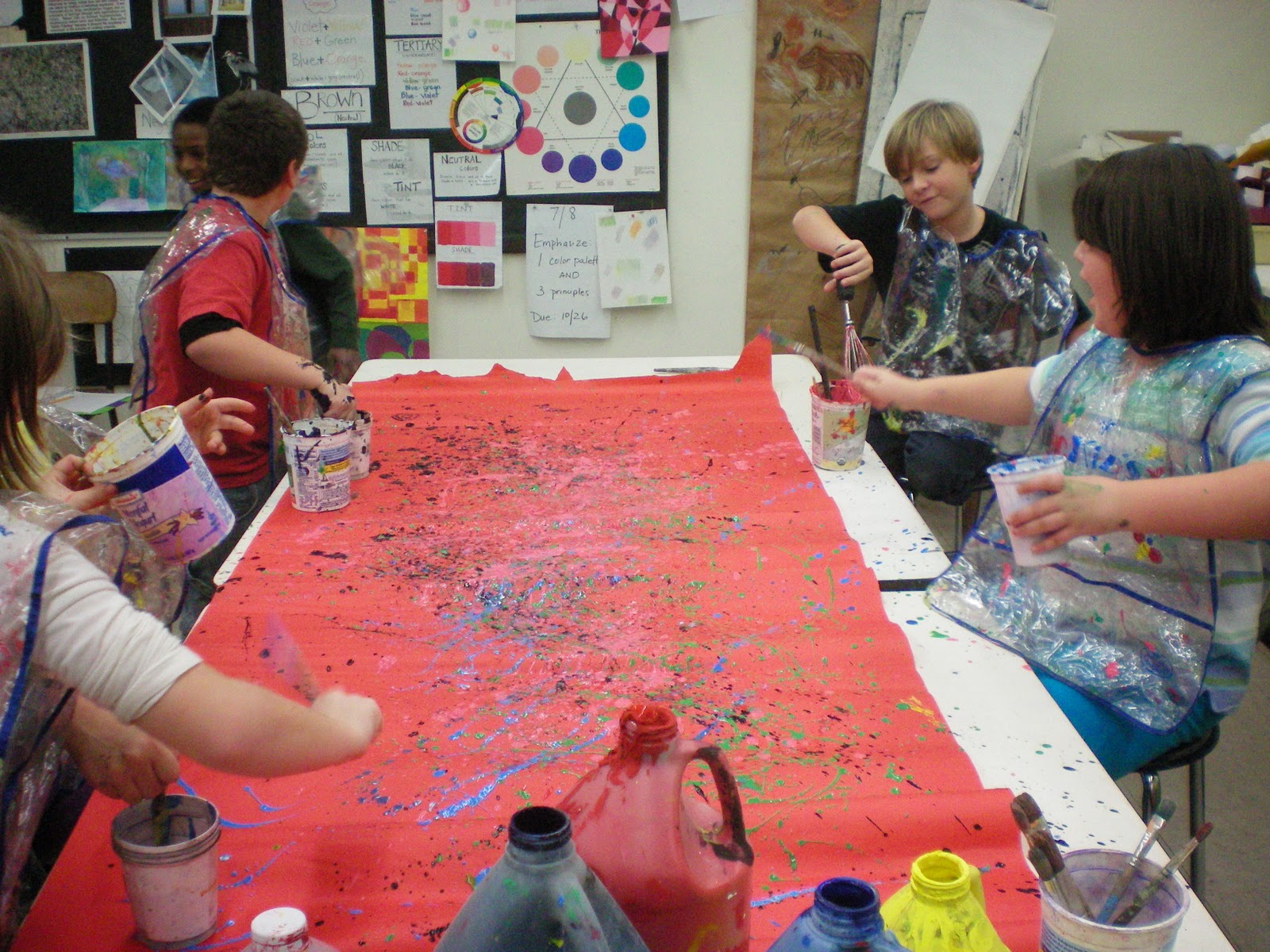 Student Artwork: Abstract Expressionism! Grades 3/4