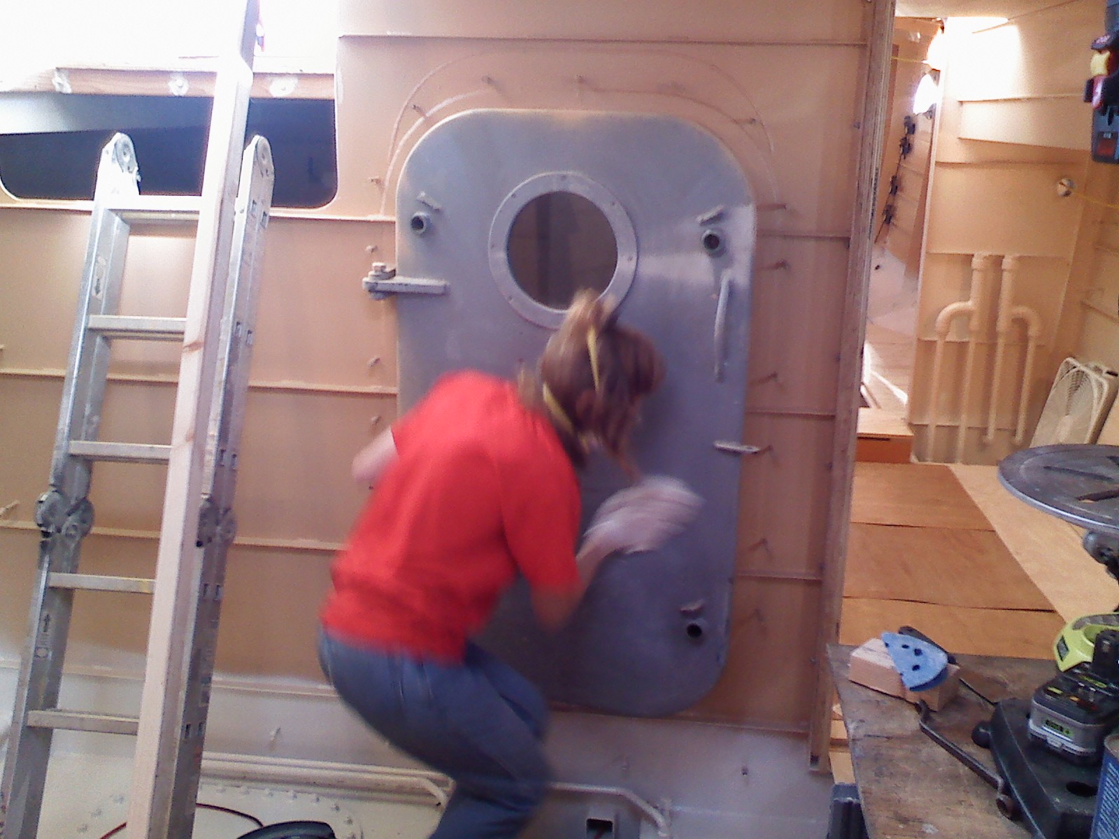 Building Koloa (Kama Hele): Finishing aft cabin sub-floor