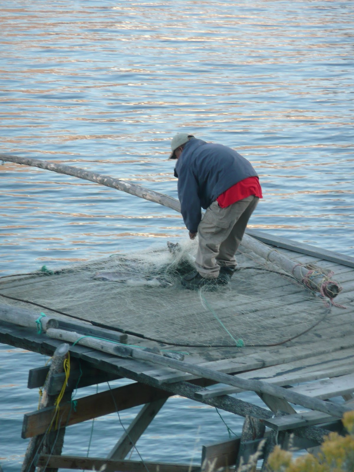 On the Road..........Again: Native American Net Fishing just Below the ...