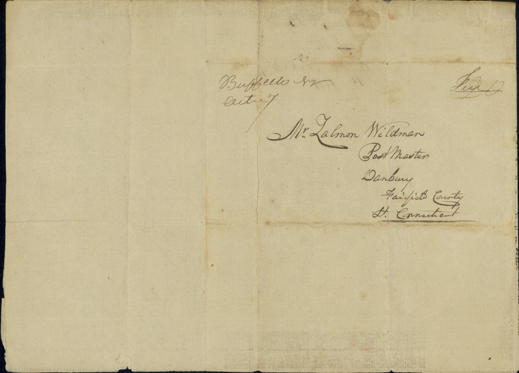 Sandusky History: Letter from Epaphras W. Bull to Zalmon Wildman, 1811