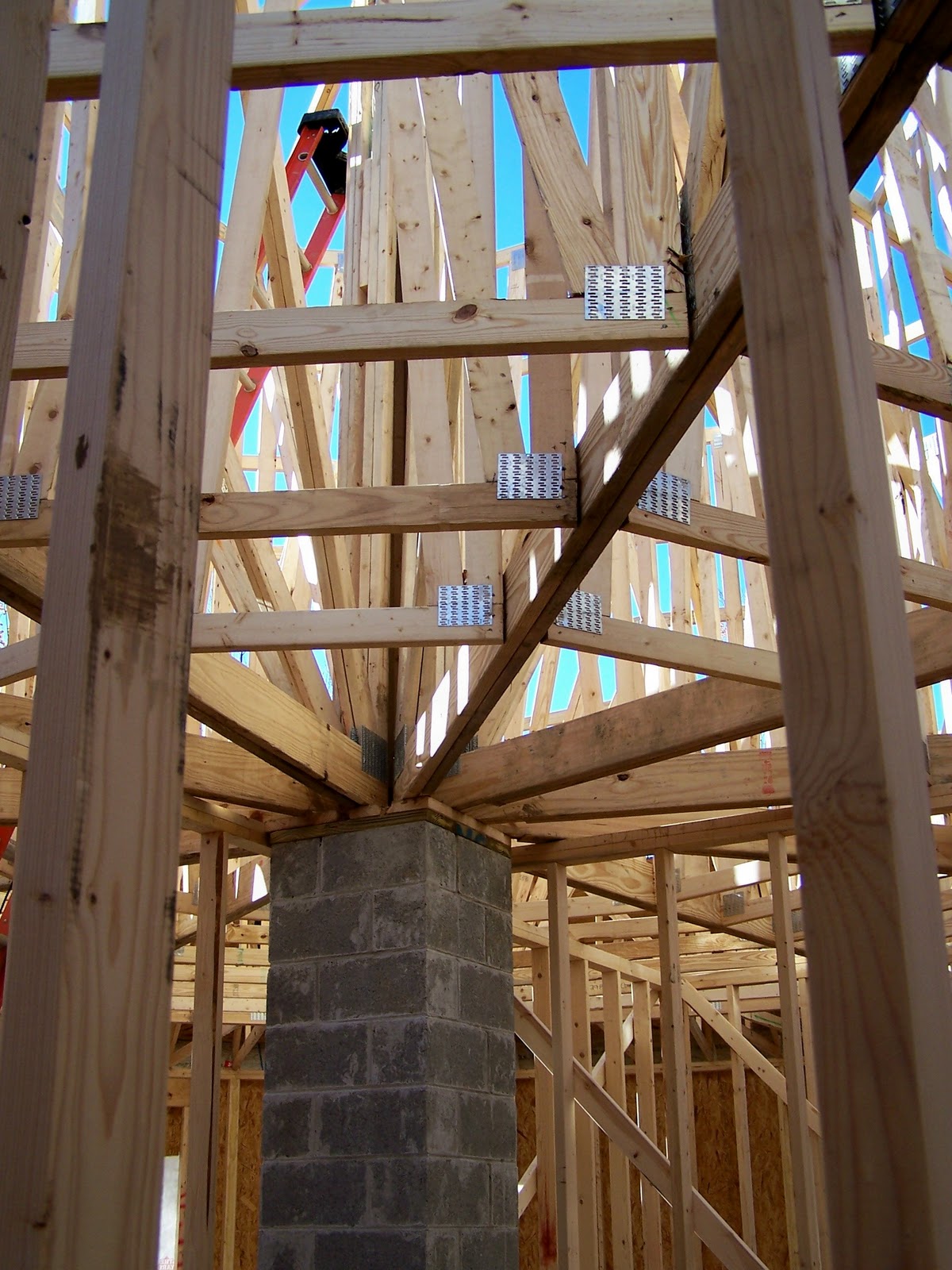 The Crouse House: The roof system.
