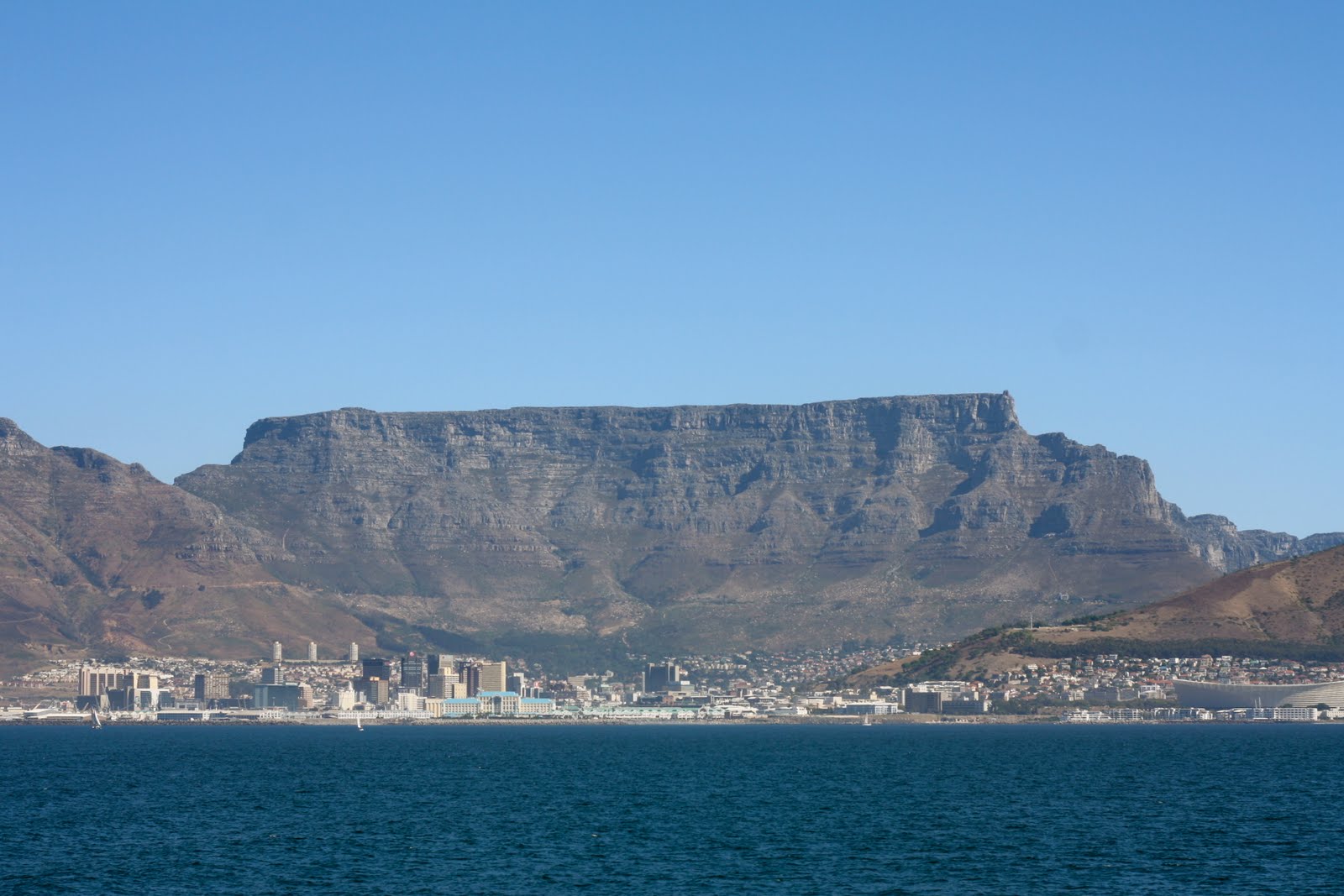 sending postcards: table mountain