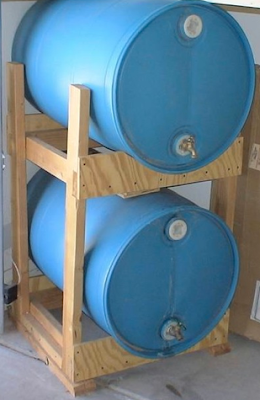 Cedar Mill Prepared: Water Barrel Storage Rack