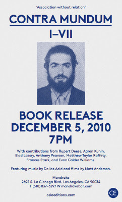 Socialism and/or barbarism: Contra Mundum release