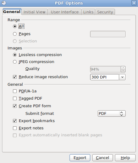 Export 300 DPI/PPI Resolution Picture/File from Open Office Drawing