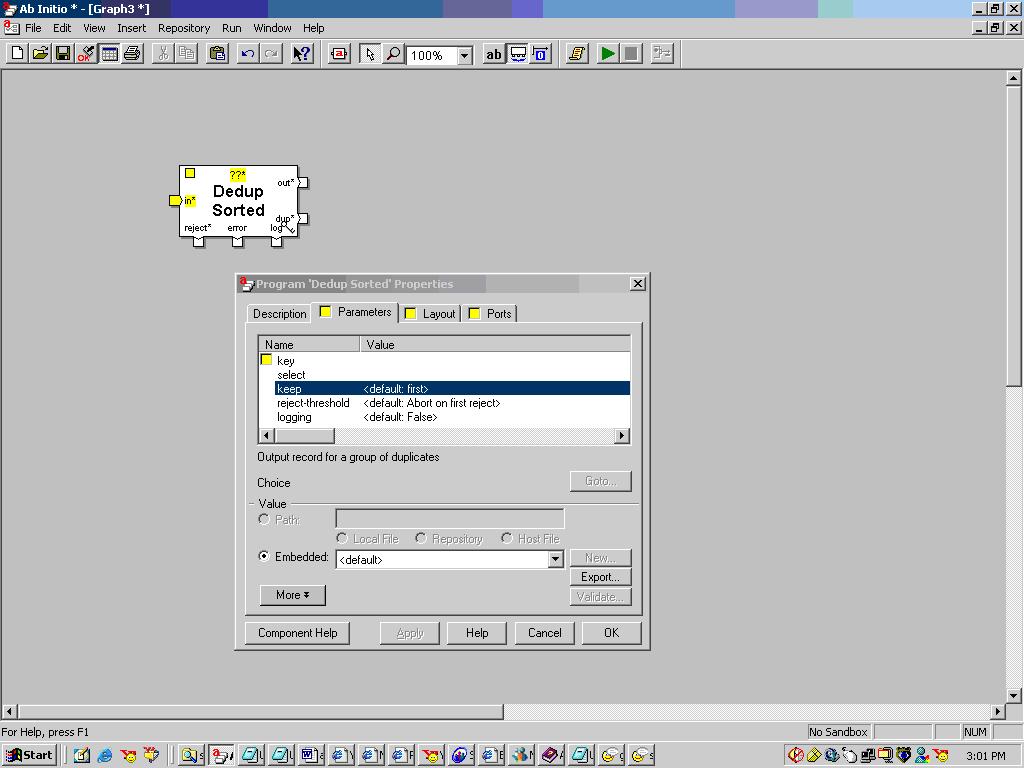 AB INITIO TUTORIALS: Sort Components