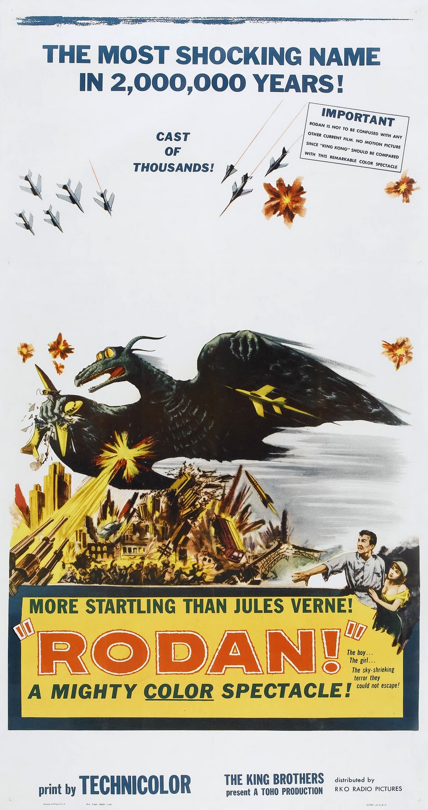 SPACE MONSTER: RODAN THE FLYING MONSTER aka SORA NO DAIKAIJÛ RADON - 1956