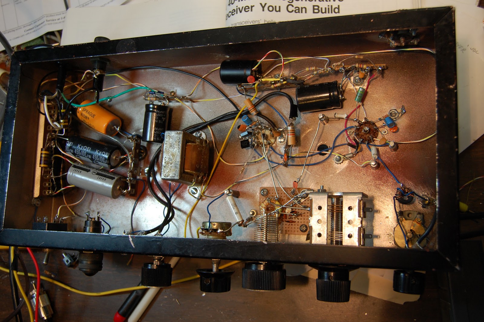 ham electronic homebrewer: 2-tube regenerative receiver