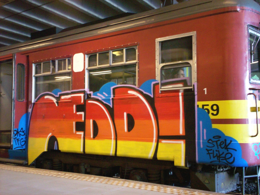 NEDD Art on Train