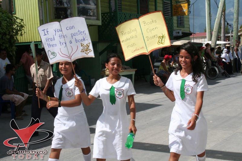 Schools Parade on Intl' Literacy Day - Ambergris Caye Belize Message Board
