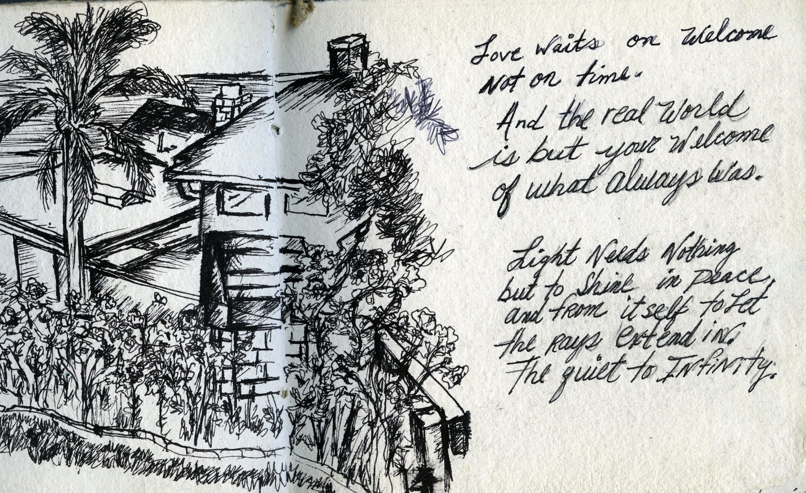 SIQUEIROS LIVES ON!: Pen & ink Poem Sketch