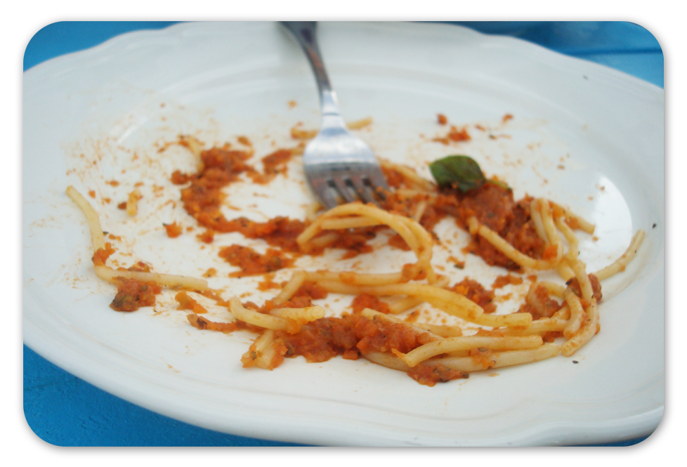 Rookie Cookie: Spaghetti with Roasted Vegetable Sauce