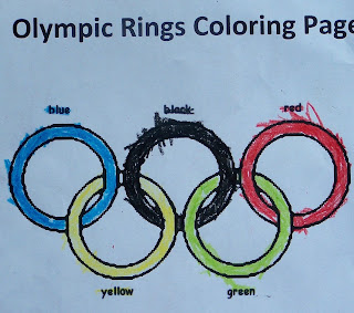 Children's Learning Activities: Olympic Ring Coloring Page