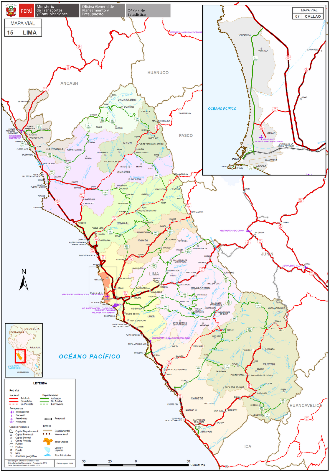 Por las Rutas del Perú: Perú - Lima (red vial)