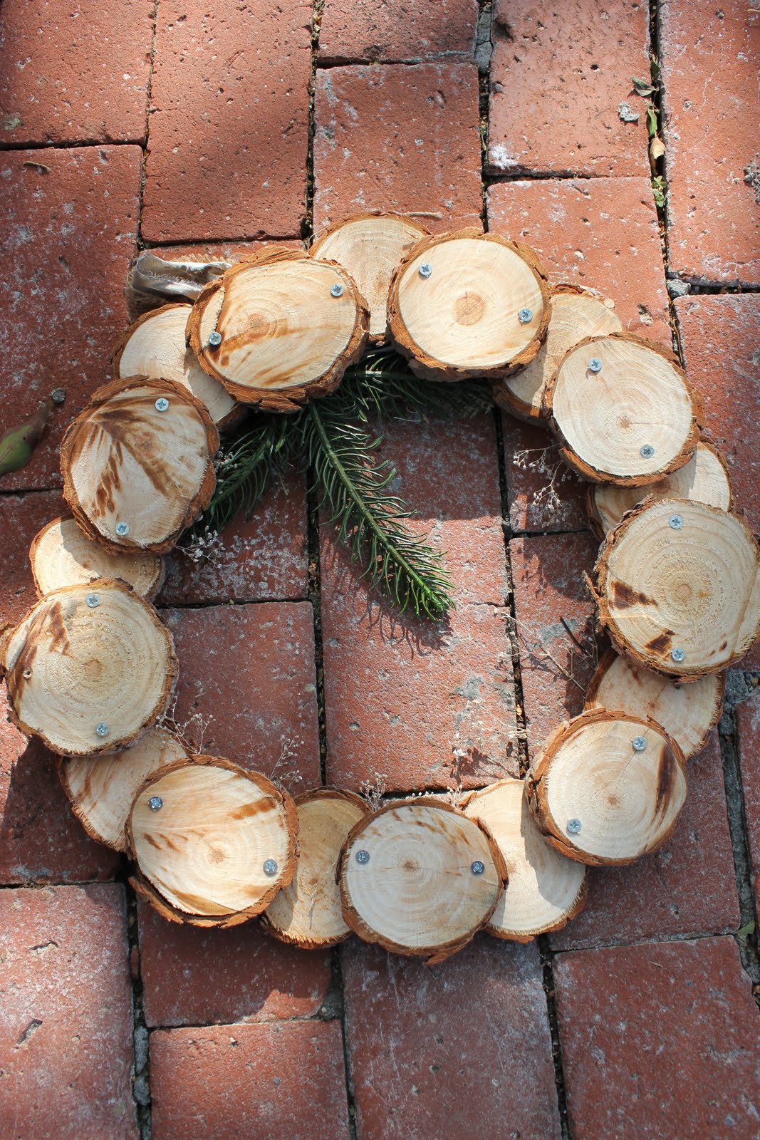 Lu Bird Baby: A Natural Christmas- Birch Wood Wreath