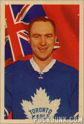 1963-64 Parkhurst #3 - Leonard (Red) Kelly - Puck Junk