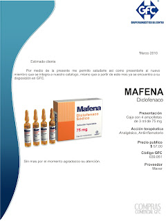 GRUPO FARMACEUTICO DEL CENTRO "COMERCIAL GFC": MAFENA INYECTABLE