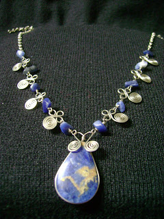 Kurmi Joyeria: collares simples con piedras semi-preciosas 001 al 005