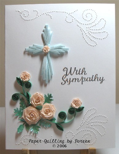 Creative Paper Quilling by Doreen: Sympathy Cards
