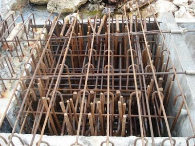 Quai de Moerai: Coffrage et Clavetage des poutres