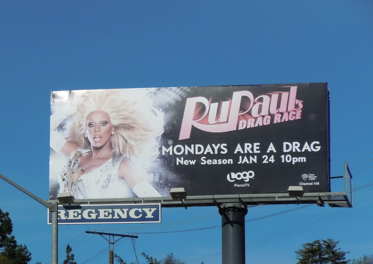 RuPaul's Drag Race season three TV billboard... | Road Billboard