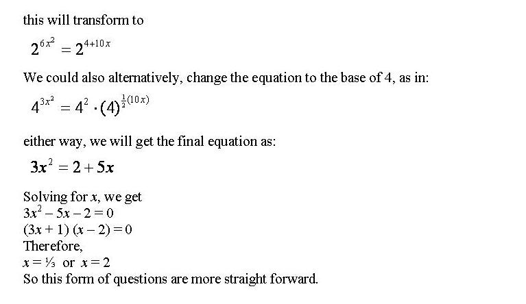 An A Maths Tutor's Thoughts..: How to solve indices equations...