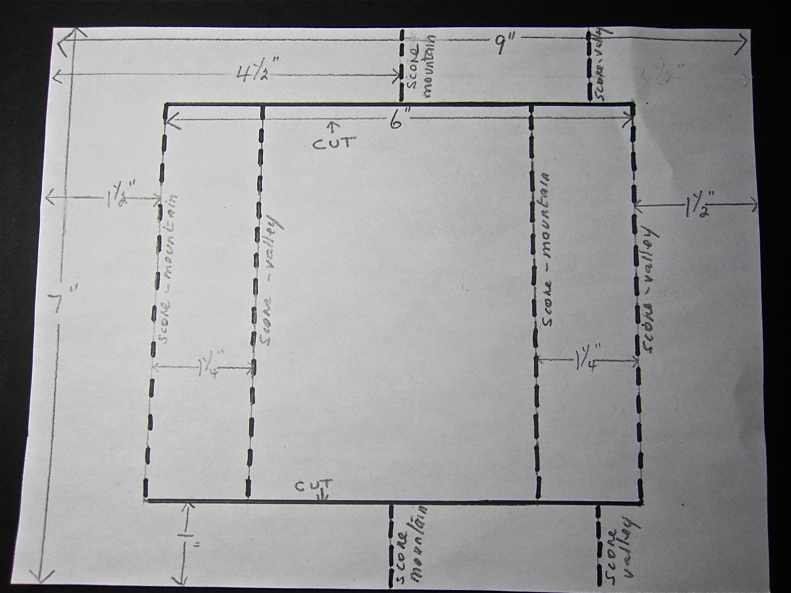 My Buttons n'Bows: Tri Fold Card & directions