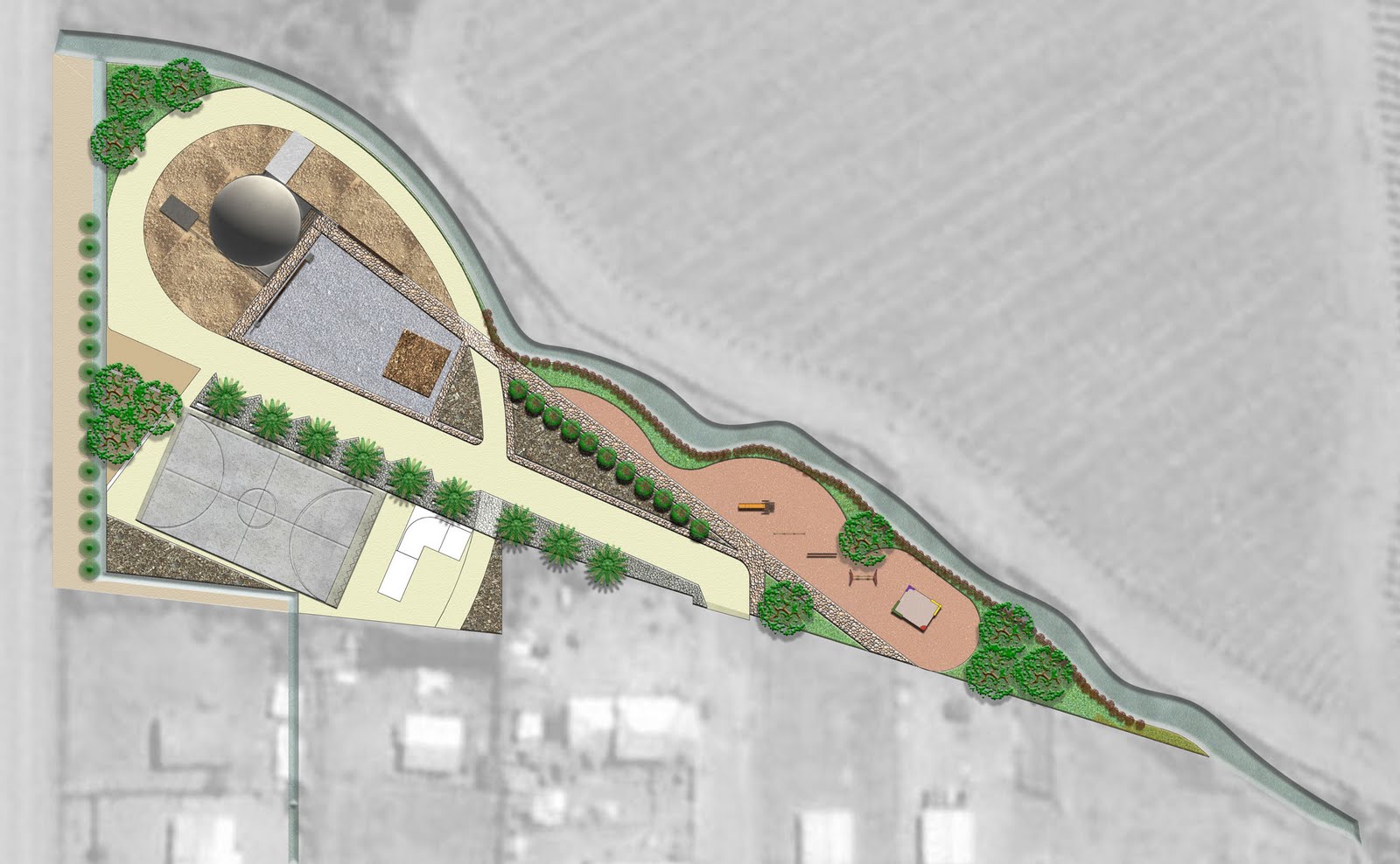 CAPILLA SAGRADO CORAZÓN DE MARÍA DE POLONIA: PLANTAS PARQUE