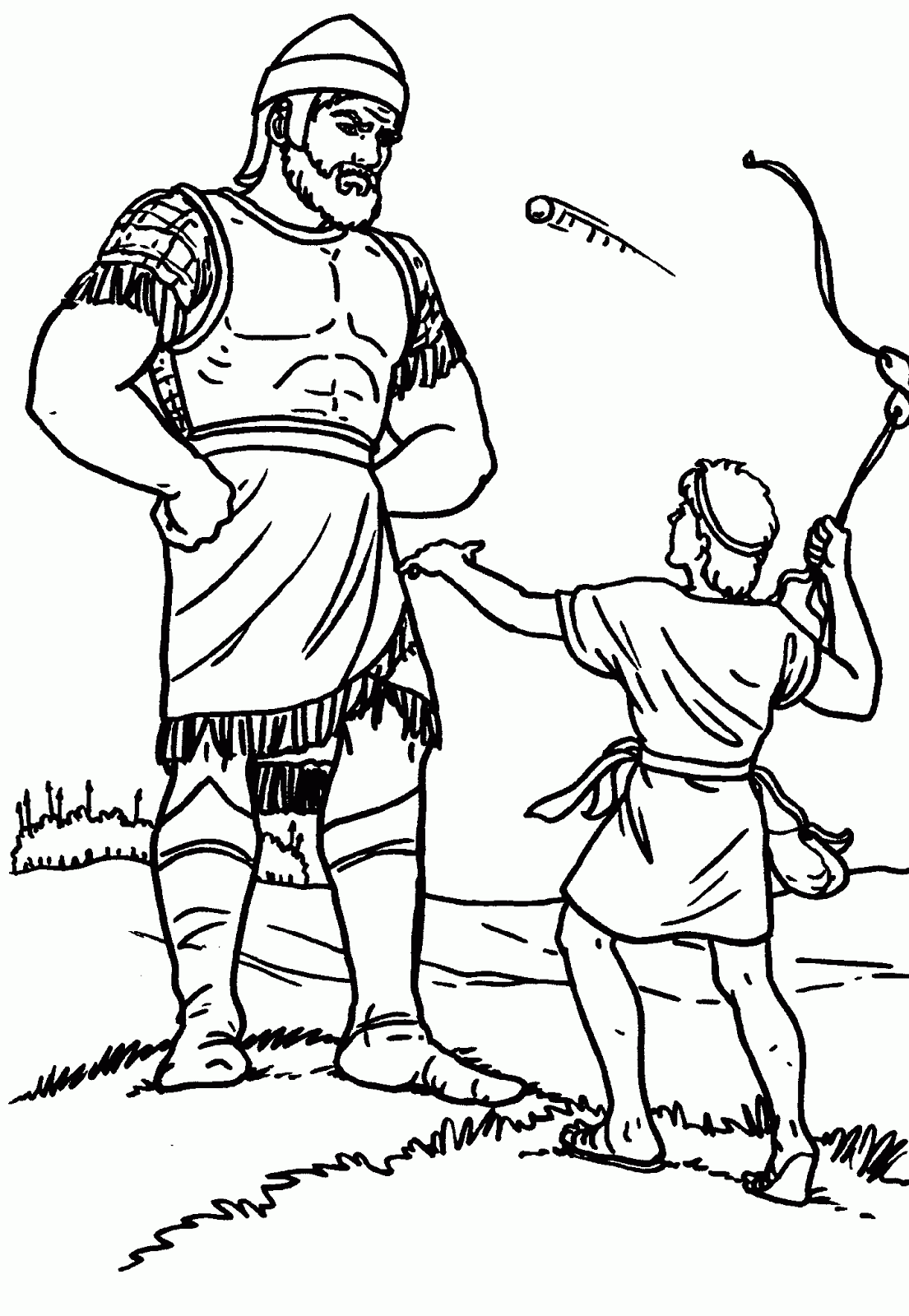 Bíblia e a Ciência: Desenhos Bíblicos para Colorir - Davi