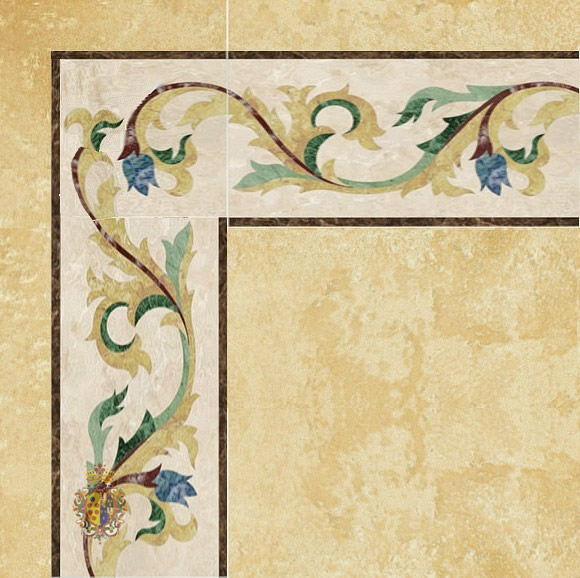 Inlay Art Jasper Tile 03