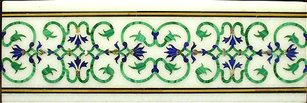 Taj Mahal Inlaid Design Tile 17