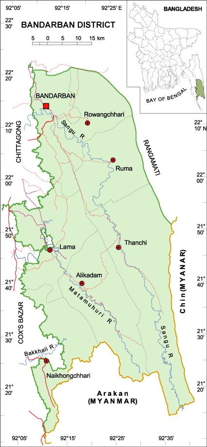 Maps of Bangladesh: District